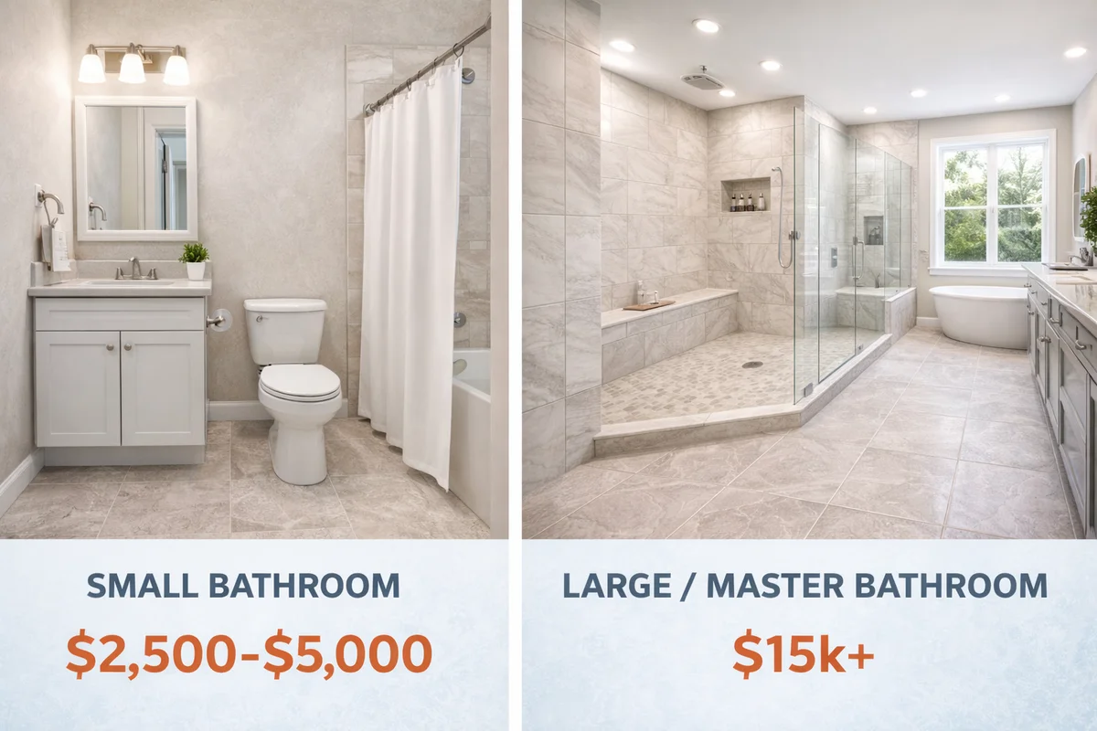 How Much Does It Cost to Tile a Bathroom in Jacksonville, FL | Tola ...